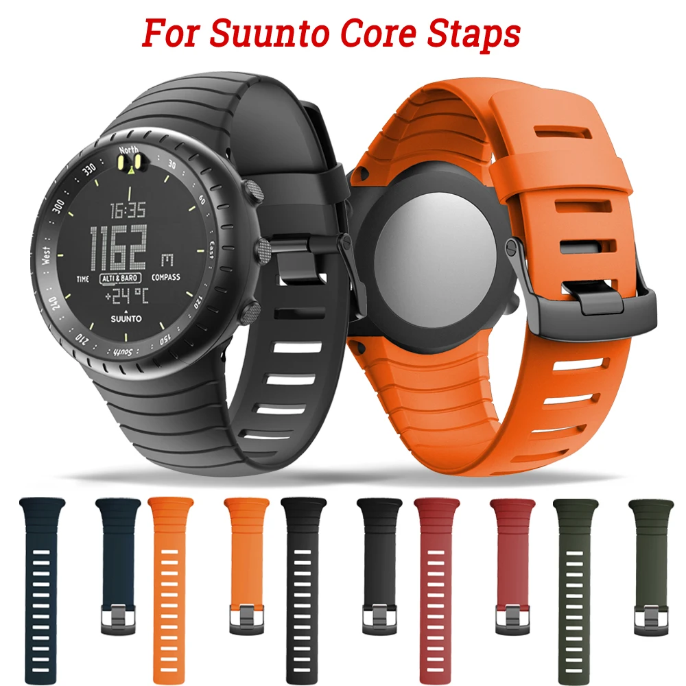 Watchband For Suunto Core Soft Silicone Replacement Wrist Sport Bands ...