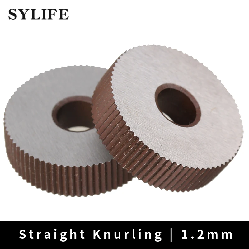 2 X Durable Metal Straight Coarse Linear Knurl 1.2mm Pitch Single Wheel ...