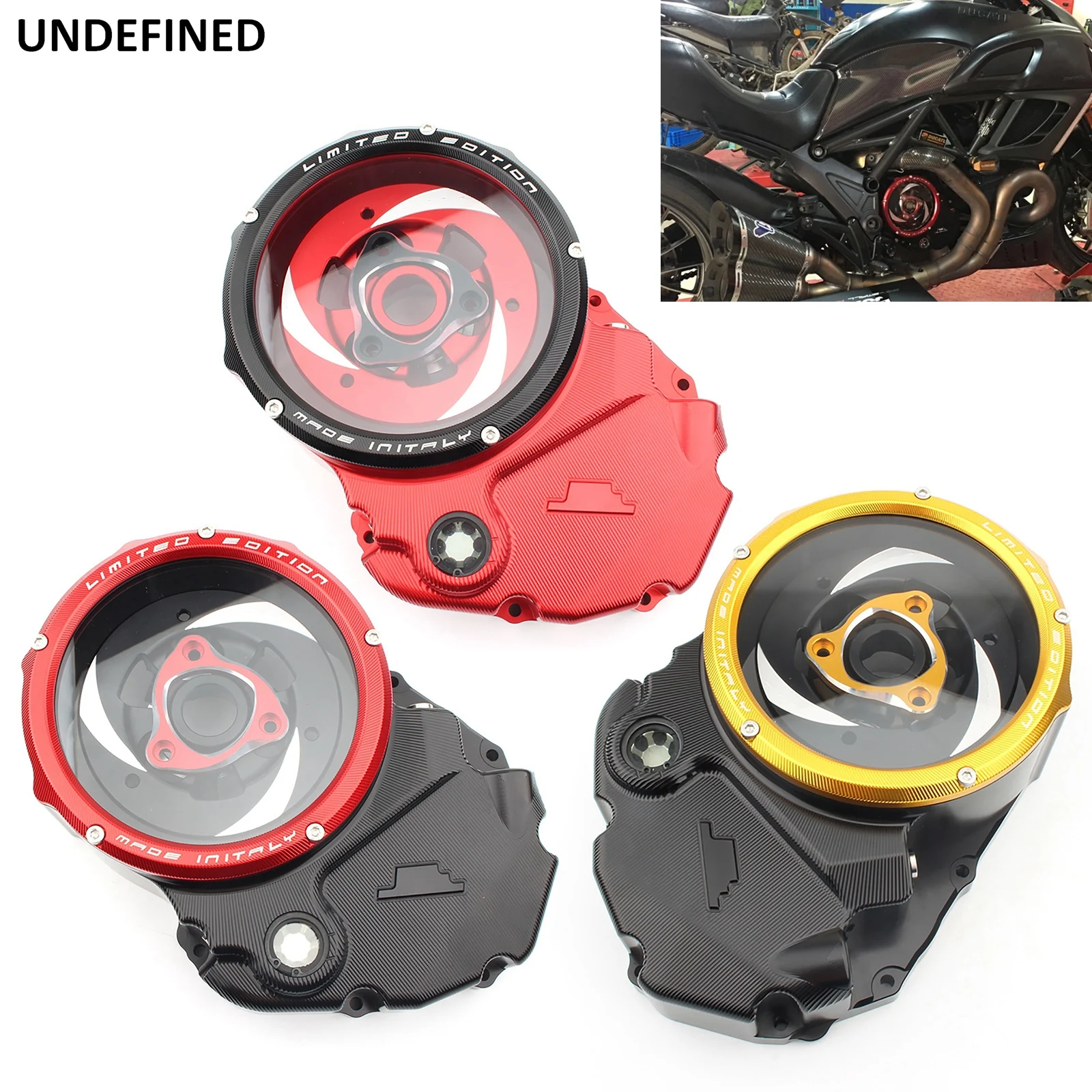 Motorcycle-Clutch-Cover-Spring-Retainer-Engine-Clear-Pressure-Plate-For ...