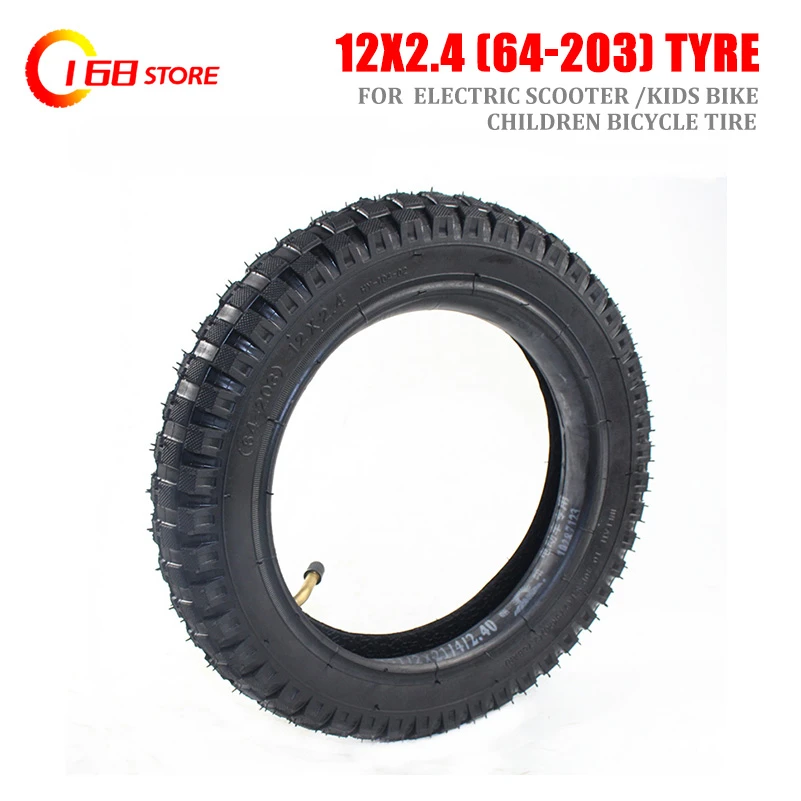 High Quality 12x2.4(64-203) Tire Electric Scooter Tyre For Kids Bike 12 ...