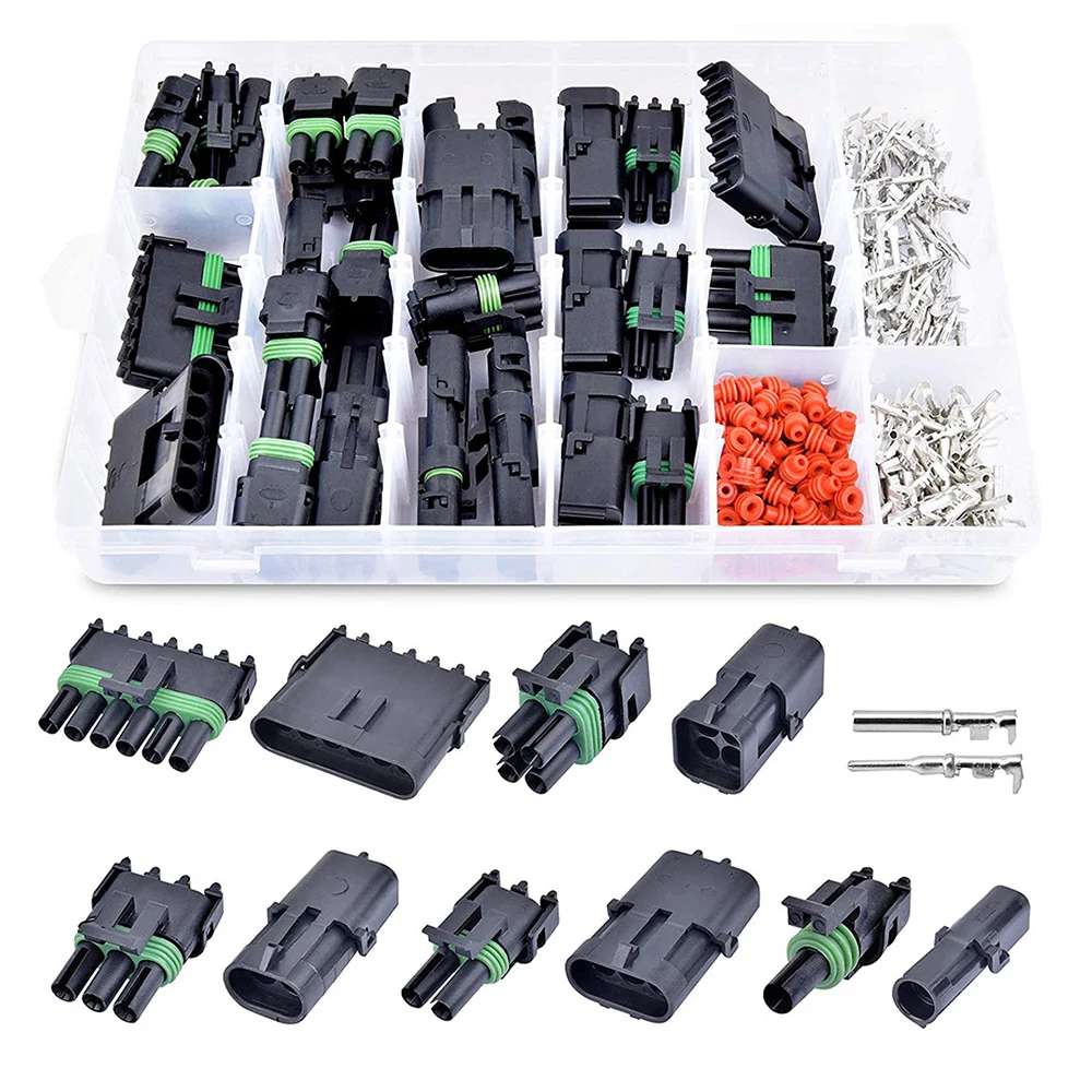 320PCS-DELPHI-Waterproof-Automotive-Wire-Connector-1-2-3-4-6-Pin-Auto ...