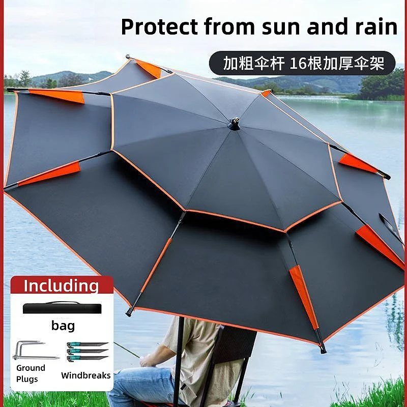 1-8-2-6m-Fishing-Umbrella-Double-layer-Sun-Protection-Sunshade ...