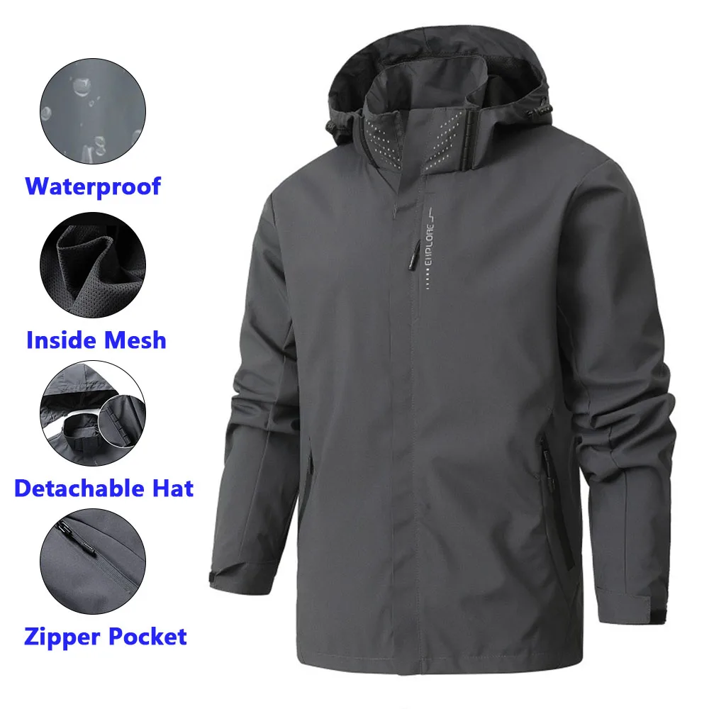 Spring Autumn Outdoor Punching Jacket Men Women Windbreaker Waterproof ...