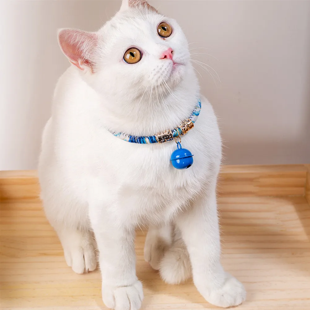 Pet-Collars-Cats-and-Dogs-Retro-Style-Retractable-Collars-With-Bells ...