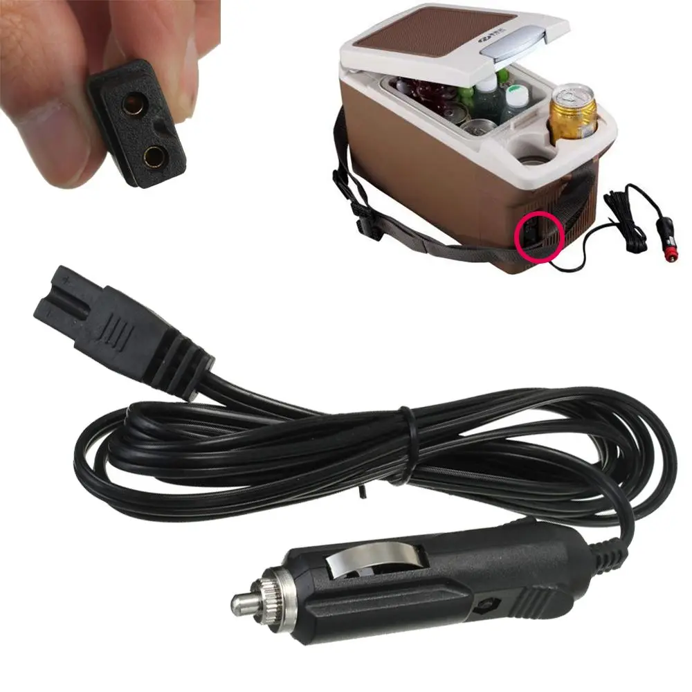 Car Mini Fridge 2m Cables Plug 2 Pin Connection Wire Plug For All Car ...