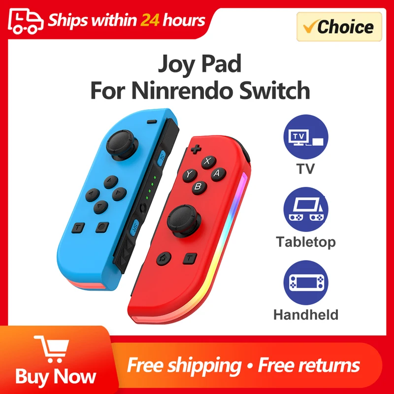 Joypad-para-NS-JOYCON-BT-5-2-Joy-Controller-RGB-LED-Switch-Nintendo ...