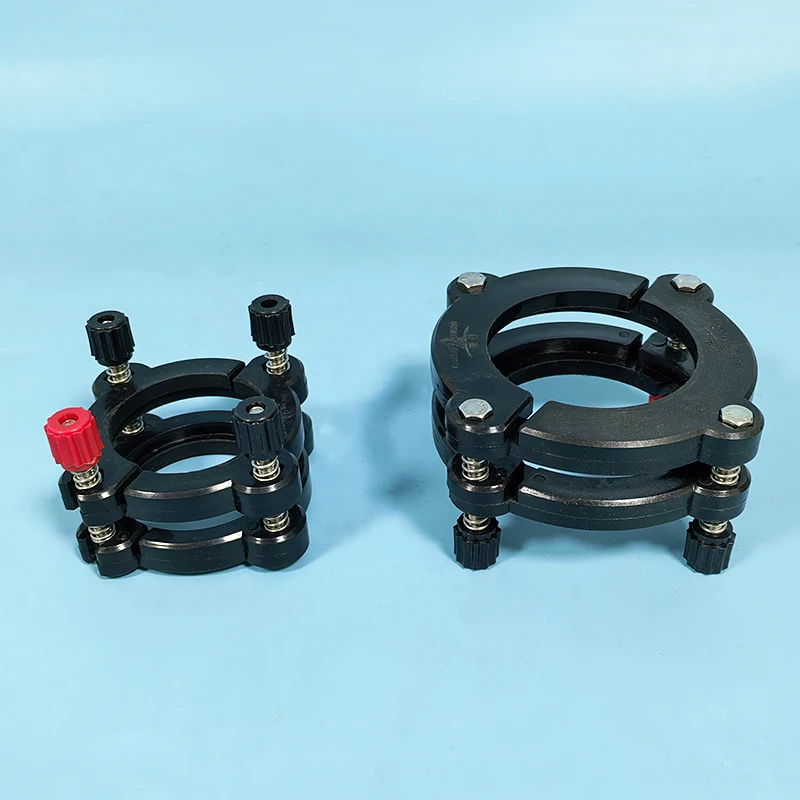 Plastic clip for glass reactor discharge valve, Flange clamp for 60mm ...
