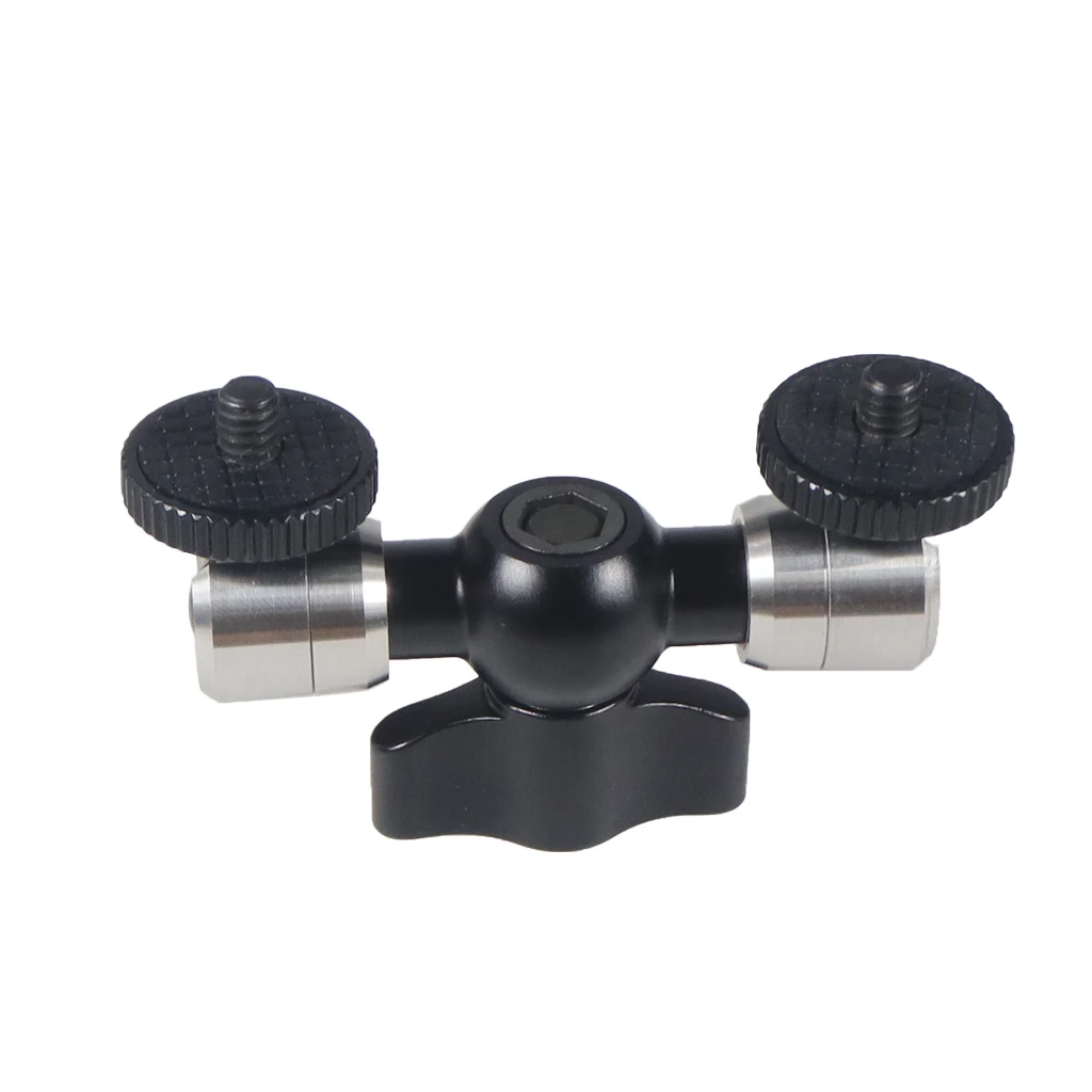 Feichao Aluminum Magic Arm Mount w/ 1/4 Screw Dual Head Angle Adjustable Extender Monitor Stand ...