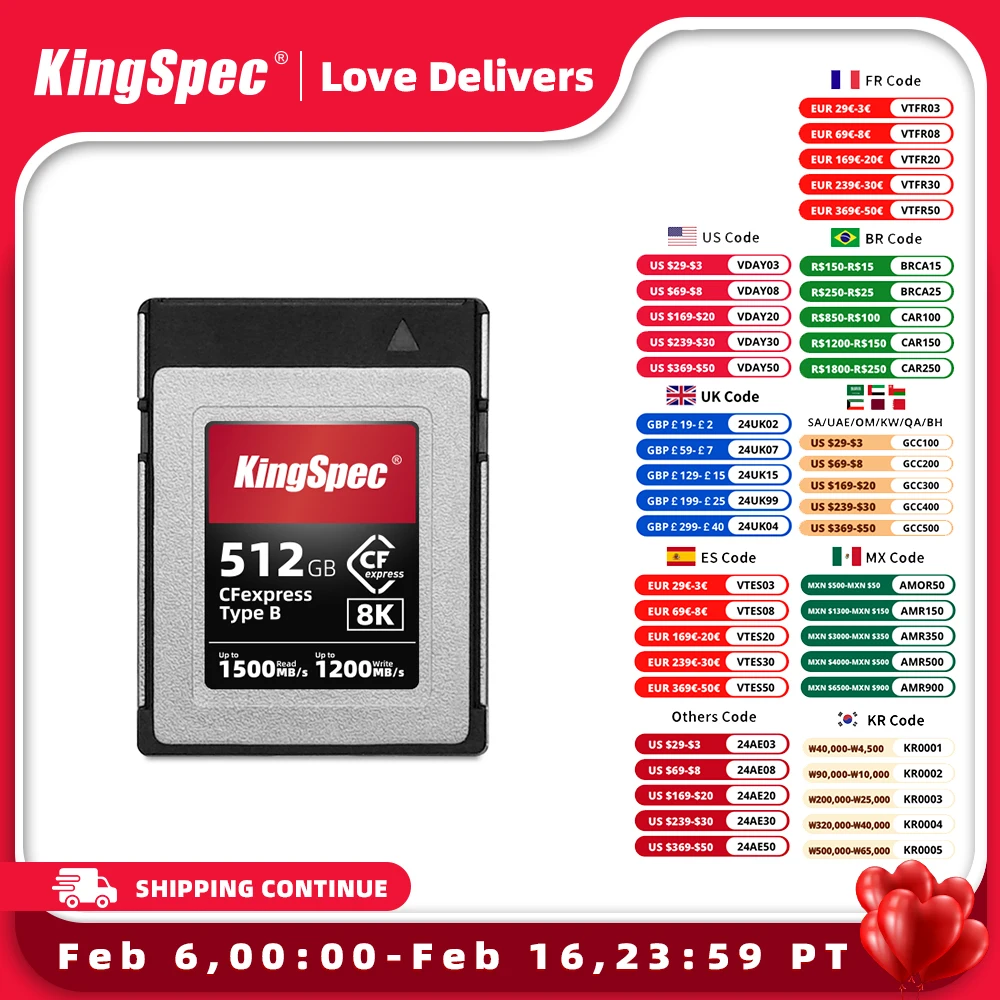 KingSpec-128g-256g-512GB-CFexpress-Type-B-Card-1TB-CF-Express-Memory ...