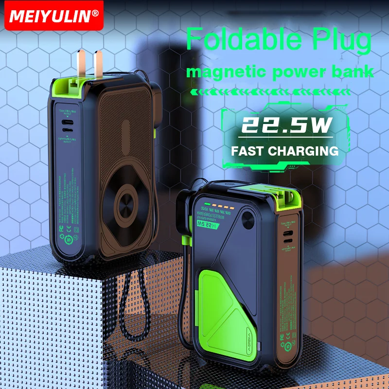 Magnetic-Wireless-20000mAh-Power-Bank-Large-Capacity-Fast-Charger-AC ...
