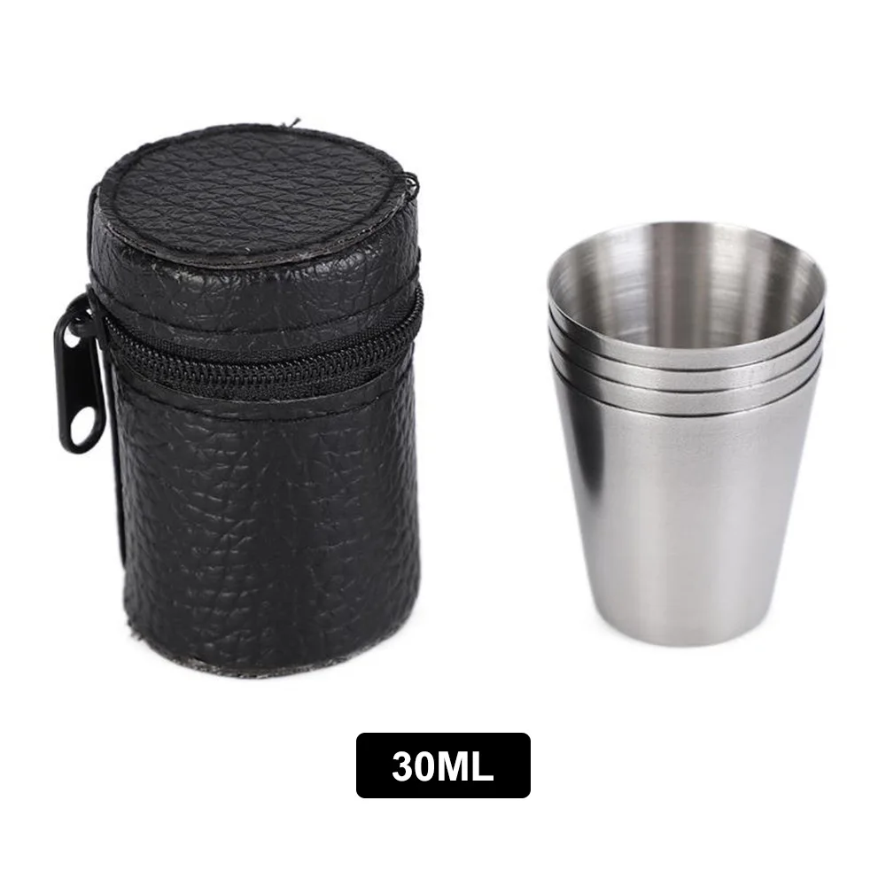 30-70ML-Outdoor-Practical-Stainless-Steel-Cups-Camping-Hiking-Portable ...