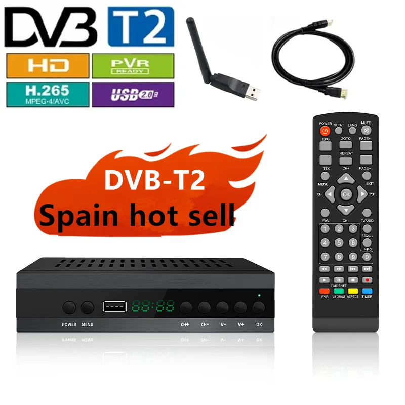 2024-New-Spain-Terrestrial-TDT-TV-Decoder-DVB-T-T2-H265-HEVC-FTA-PVR ...