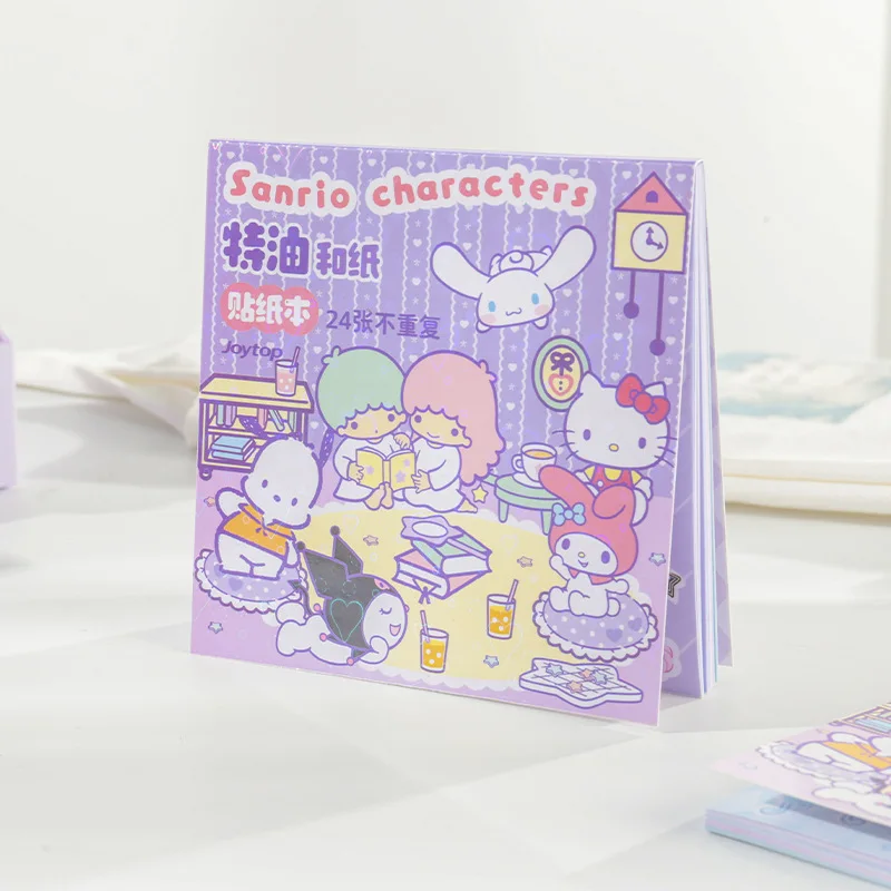 Sanrio Hello Kitty Kuromi Cartoon Stickers Ins Hand Book Decoration ...