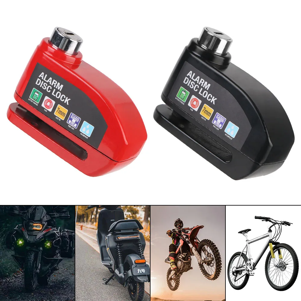 110dB Security Safety Anti-theft With 2 Keys Universal Motorcycle Disc ...