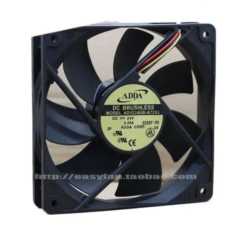 ADDA-12cm-AD1224UB-A72GL-12025-24V-0-25A-Frequency-Converter-Cooling ...