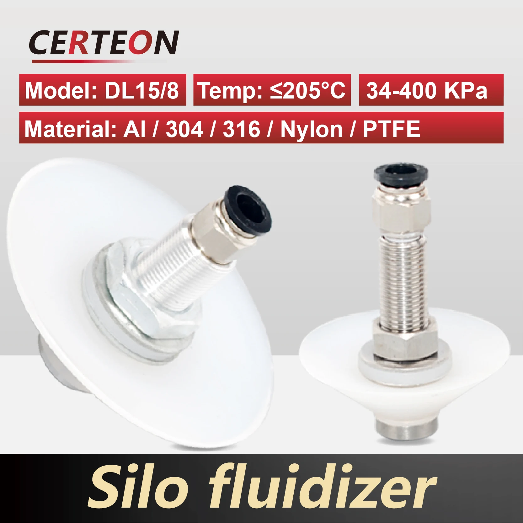 DL15 Vibrating Bin Aerator Air Pad Flow Aid Disc Stainless Steel ...