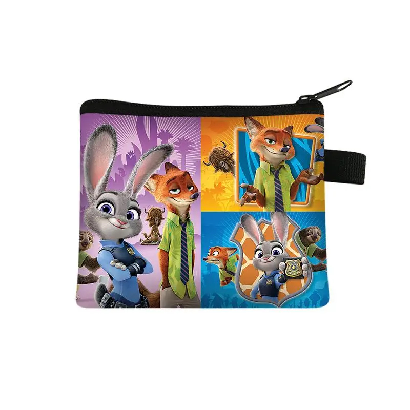 Disney-Zootopia-Judy-Nick-Boys-Girls-Coin-Purse-Short-Wallet-Women-Key ...
