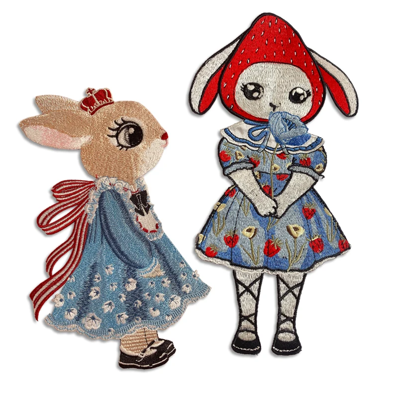 Rabbit-Embroidery-Cloth-Stickers-Cartoon-Badges-Clothing-Accessories ...
