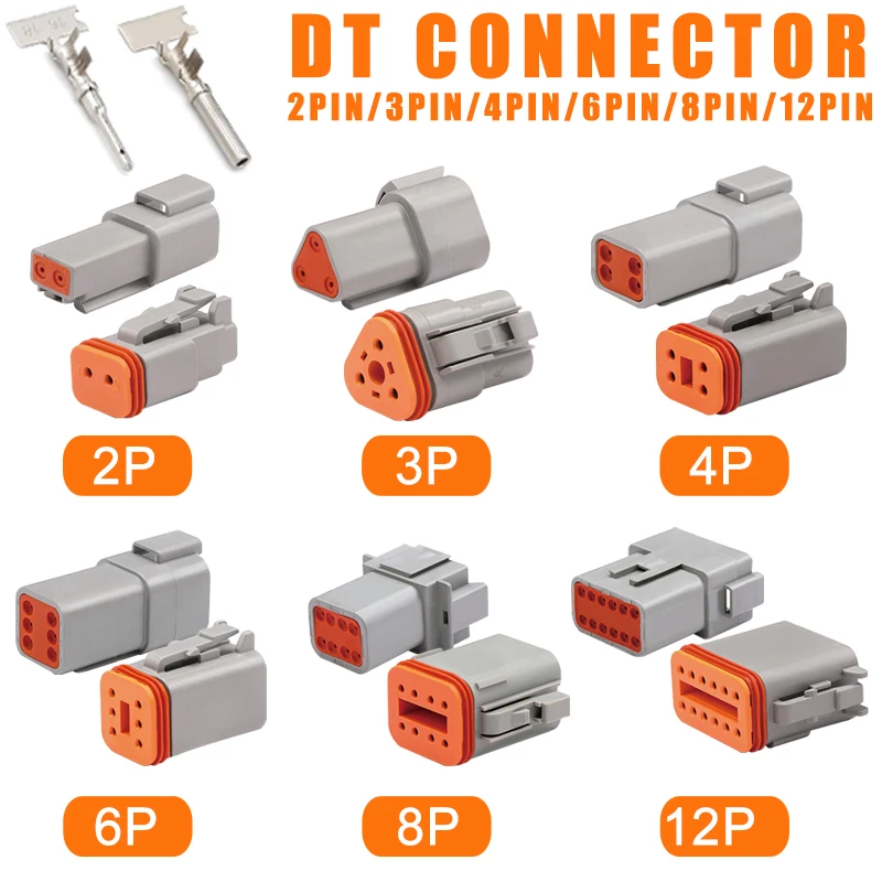 Conector Deutsch enchufe de arnés de automóvil junta a tope macho ...