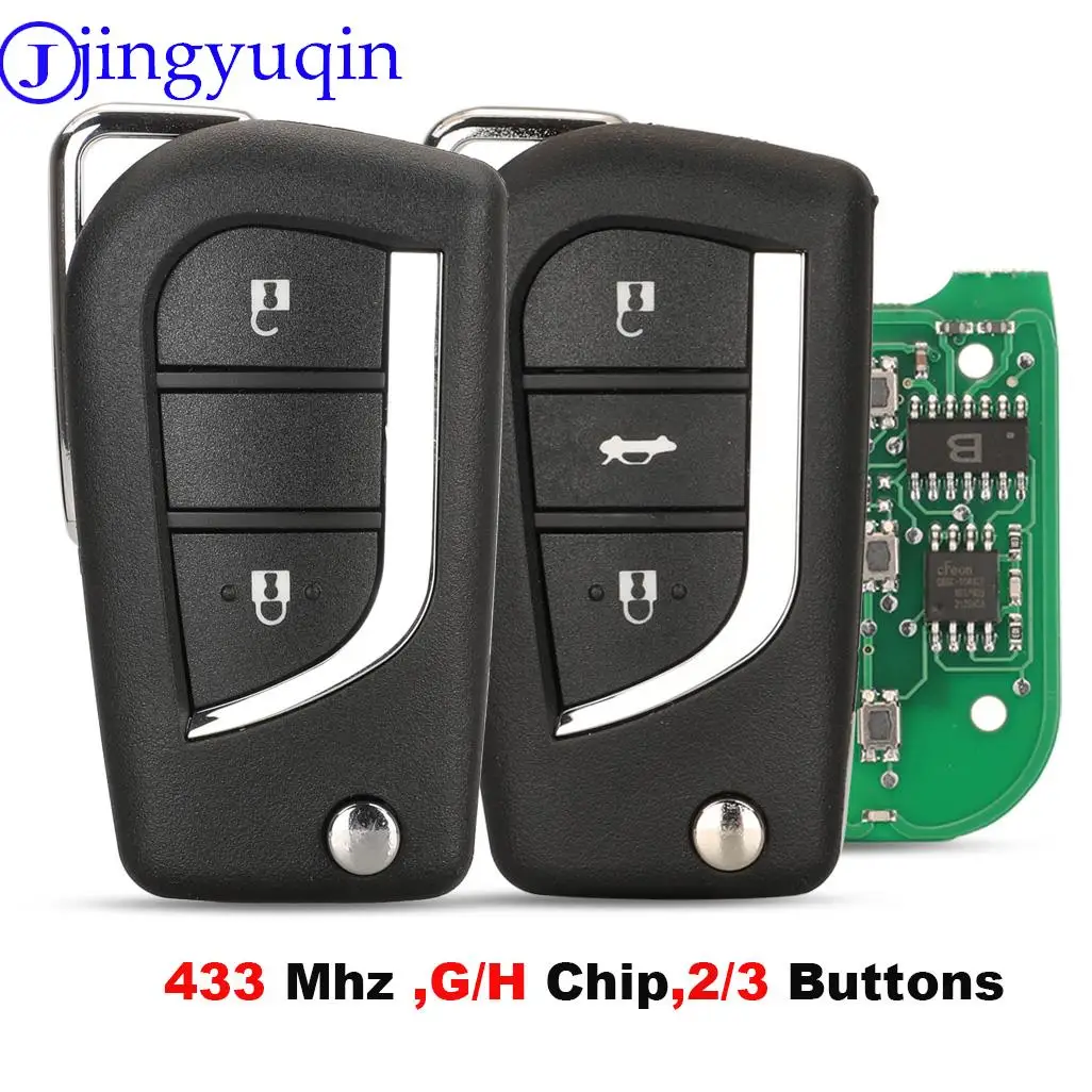 jingyuqin-433Mhz-G-H-Remote-Car-Key-Control-For-Toyota-Carrolla-Yaris ...