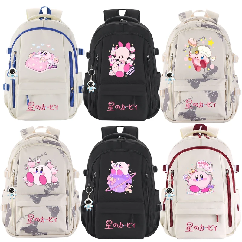 Kirby-Anime-Cartoon-Travel-Backpack-Kawaii-Cute-Student-Learning ...