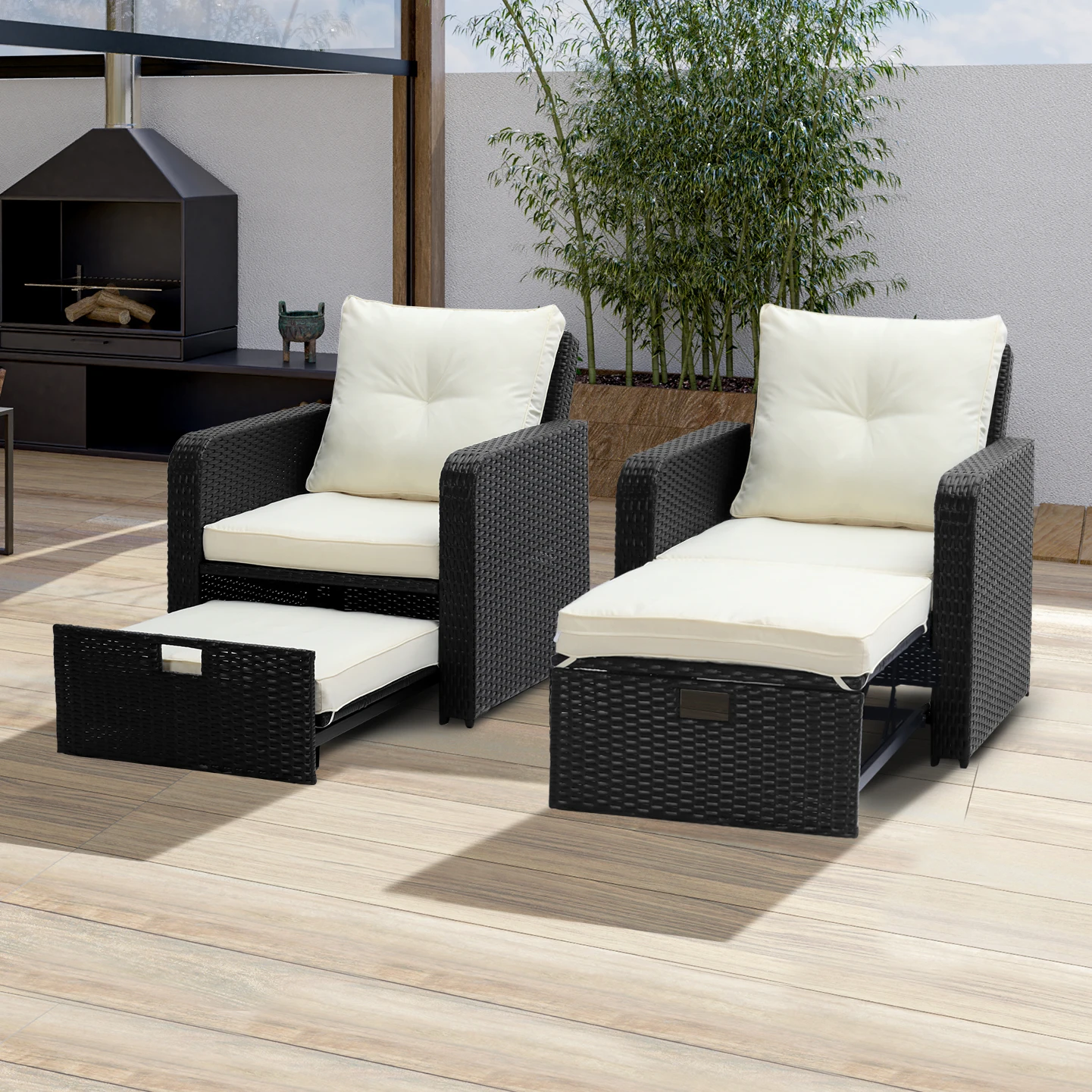 Outdoor Folding Sofa Wicker Patio Couch Sofa Bed For The Garden ...