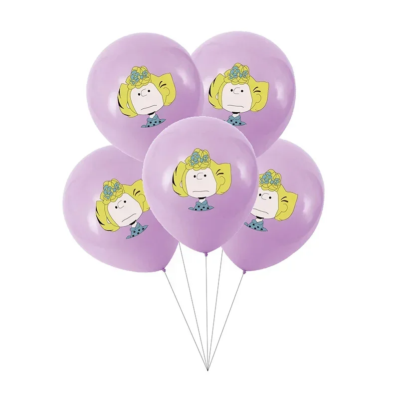 Globo de látex de Snoopy Charlie Brown, lindo globo de animación de 12 ...