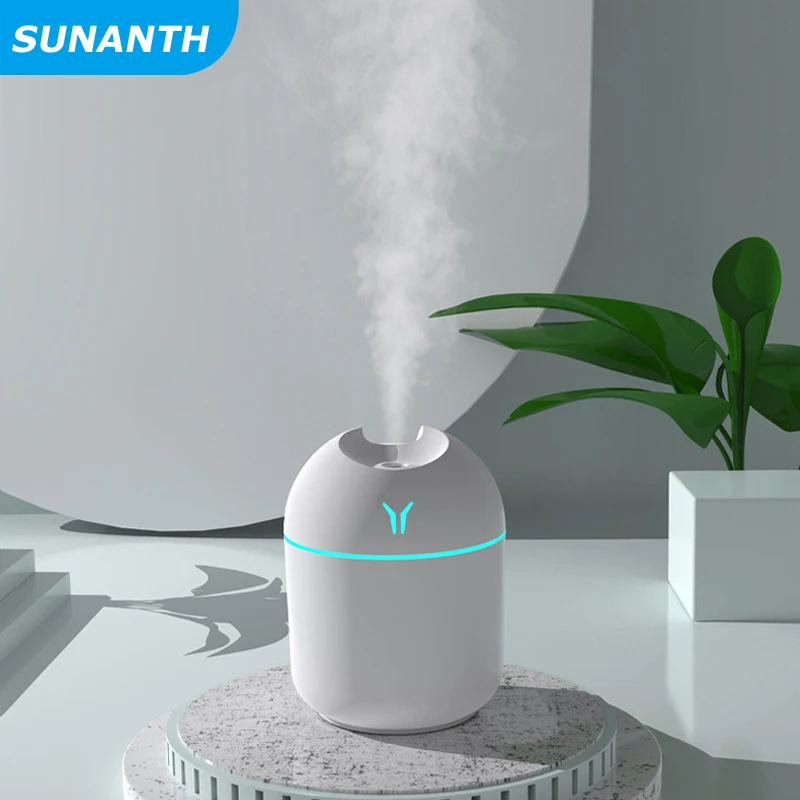 SUNANTH-250ML-Mini-Air-Humidifier-USB-Ultrasonic-Air-Purifier-with-LED-Night-Lamp-Diffuser-Aroma ...