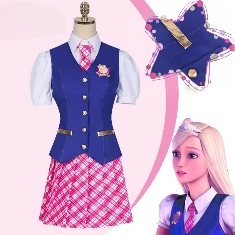 Movie-Barbiee-Cosplay-Costume-Halloween-Princess-Dress-Delancy-Wen-COS ...