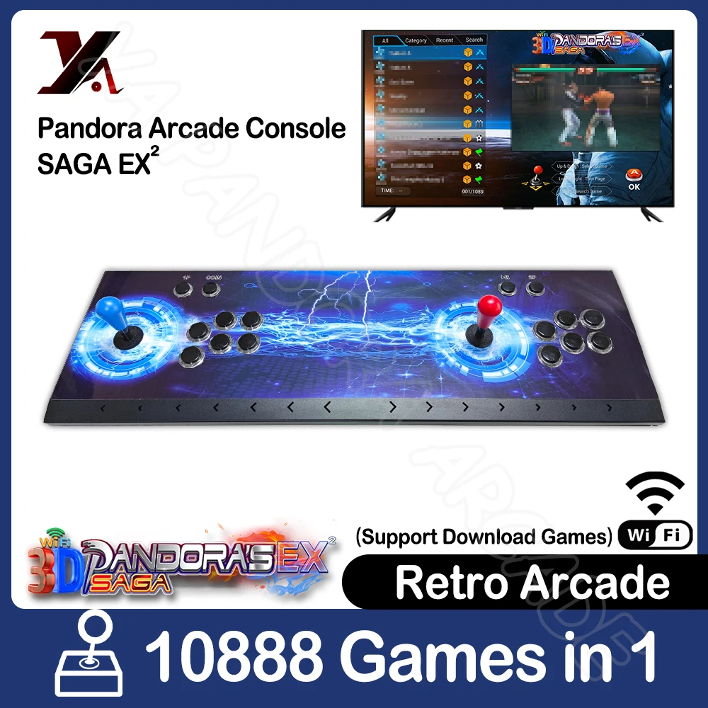 10888-Games-in-1-Wi-Fi-Arcade-Console-Pandora-Retro-Arcade-Game-Console ...