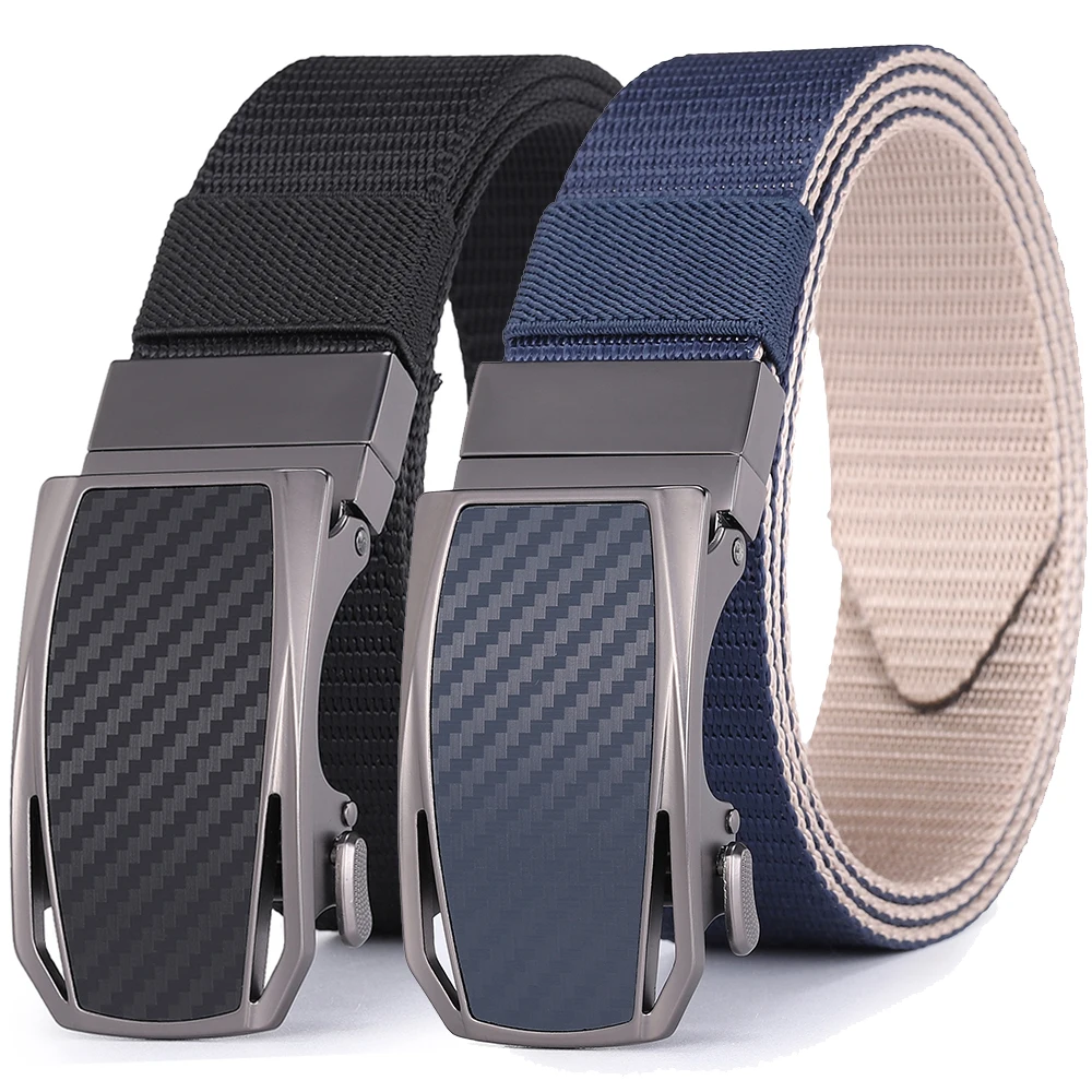 Reversible Automatic Buckle Men's Belts Canvas Durable Tactical ...