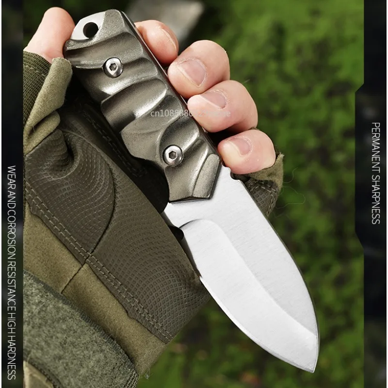 New-high-end-outdoor-straight-knife-camping-thick-steel-self-defense ...