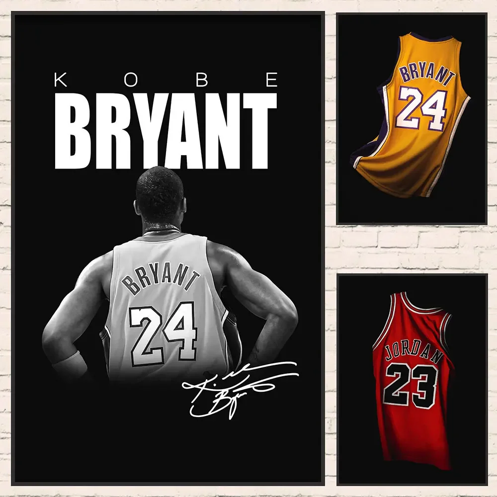 Basketball-Star-Jersey-Poster-High-Quality-Canvas-Painting-Wall-Art ...