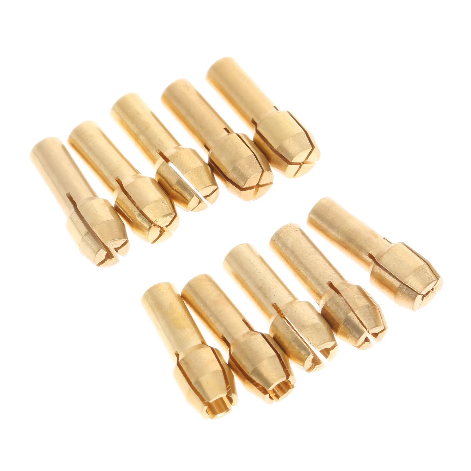 10pcs-set-Brass-Drill-Chuck-Bit-Collet-Mini-Drill-Chuck-Dremel-Rotary ...