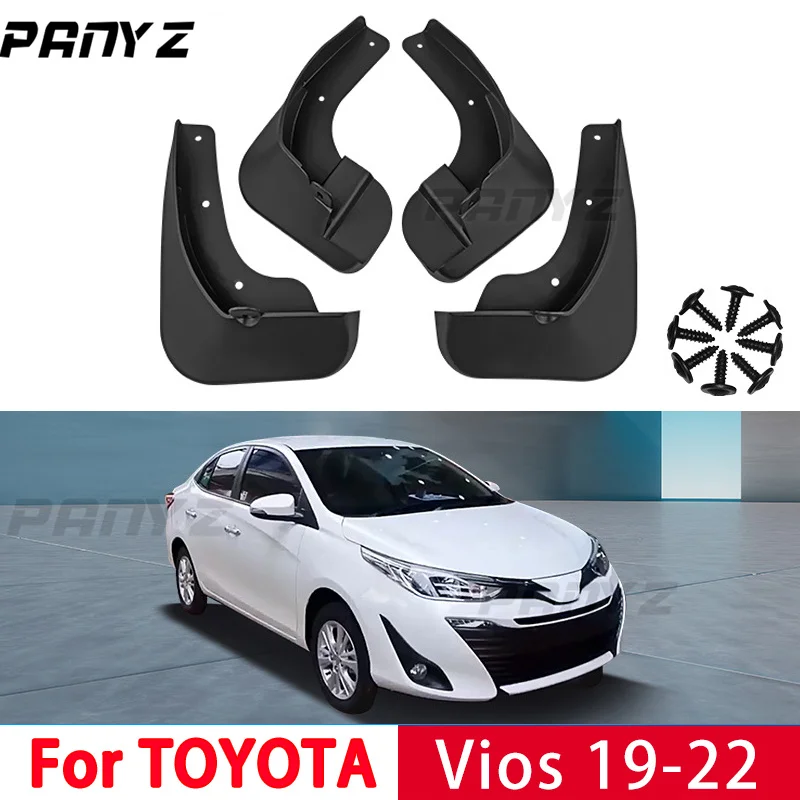 Mud-Flaps-For-Toyota-Weichi-Vios-2019-2022-Splash-Guards-Fender ...