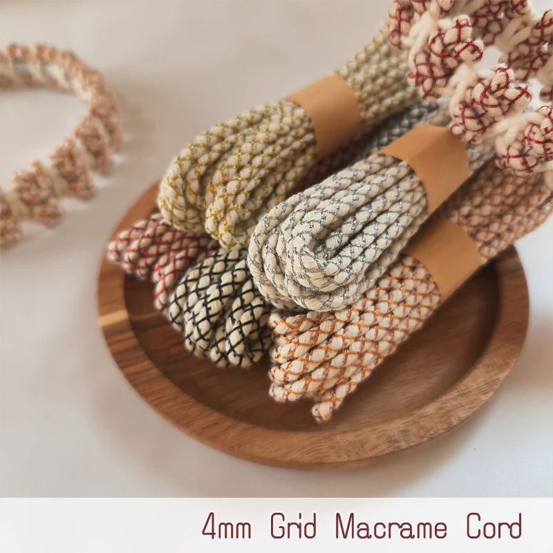 4mm Grid Macrame Cord High Quality Scrap Bundle Packs Cotton macrame ...