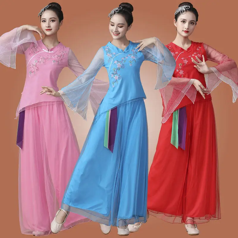 Women-Square-dance-Chinese-style-clothing-classical-Yangko-group ...
