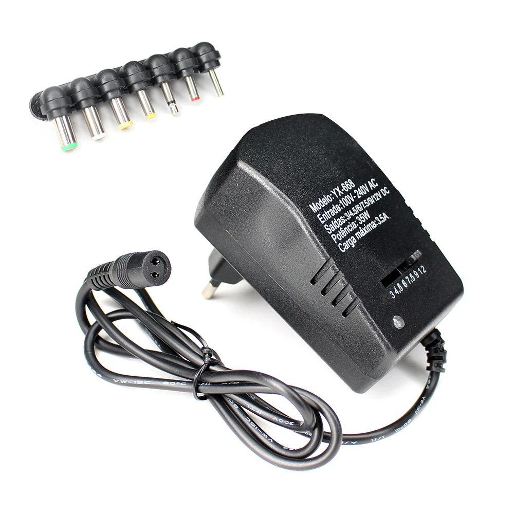 AC 220V To 3V - 12V Switching Adjustable Power Supply Adapter 12V DC Universal Power Supply 3 5 ...