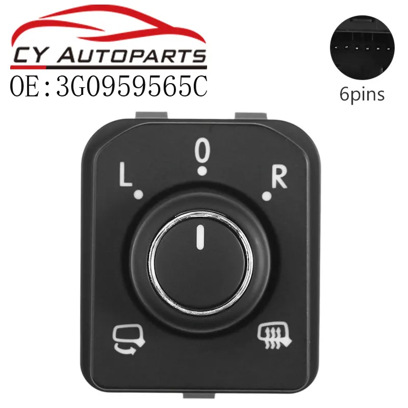 3G0959565C-New-Electric-Folding-Mirror-Rearview-Mirror-Control-Switch ...