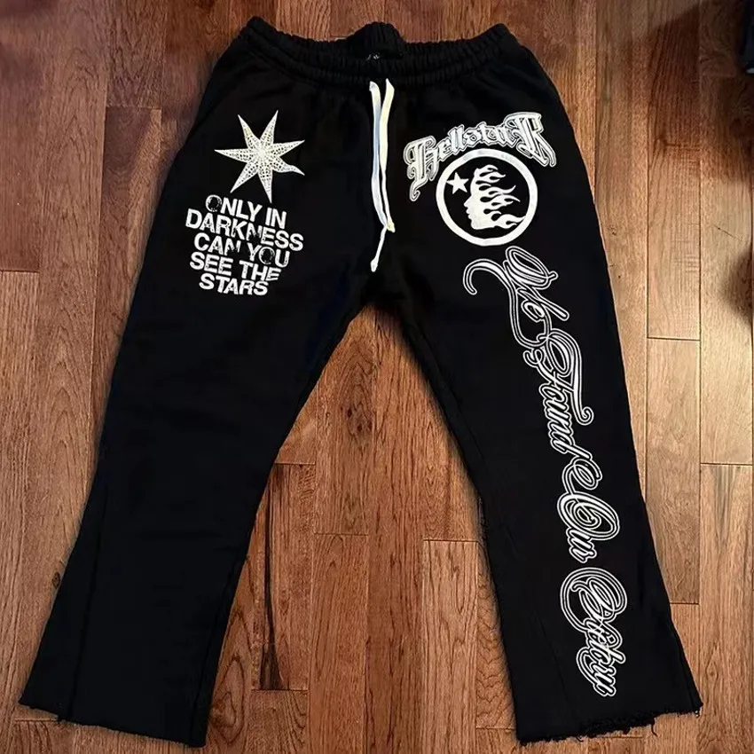 Winter-Black-Hellstar-Star-Logo-Print-Pants-Men-Women-Heaven-Collection ...