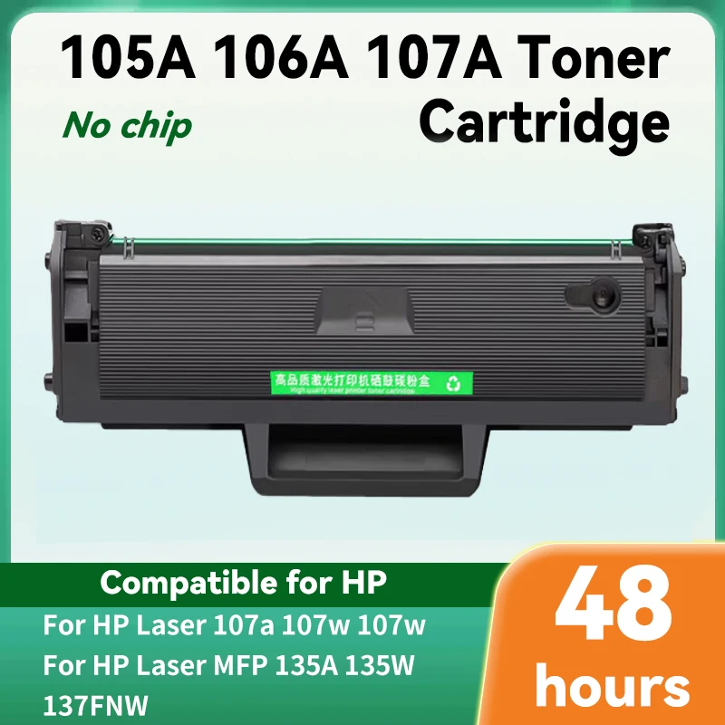 No chip Toner Cartridge W1105A W1106A W1107A Compatible for HP 103a ...