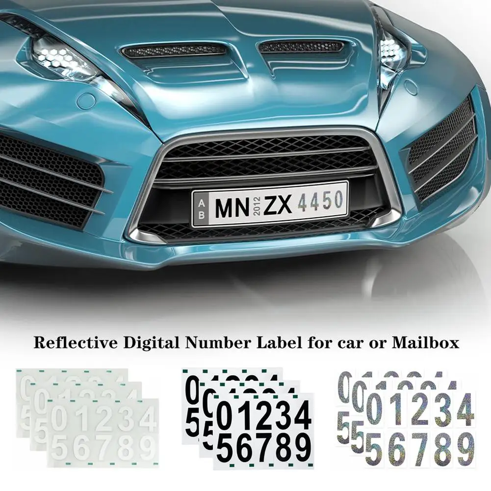 Waterproof-Highly-Reflective-License-Plate-Stickers-Nanofilm-License ...