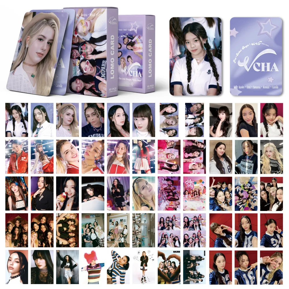 Kpop-New-Girl-Group-VCHA-Album-Only-One-Photocards-55pcs-Set-High ...