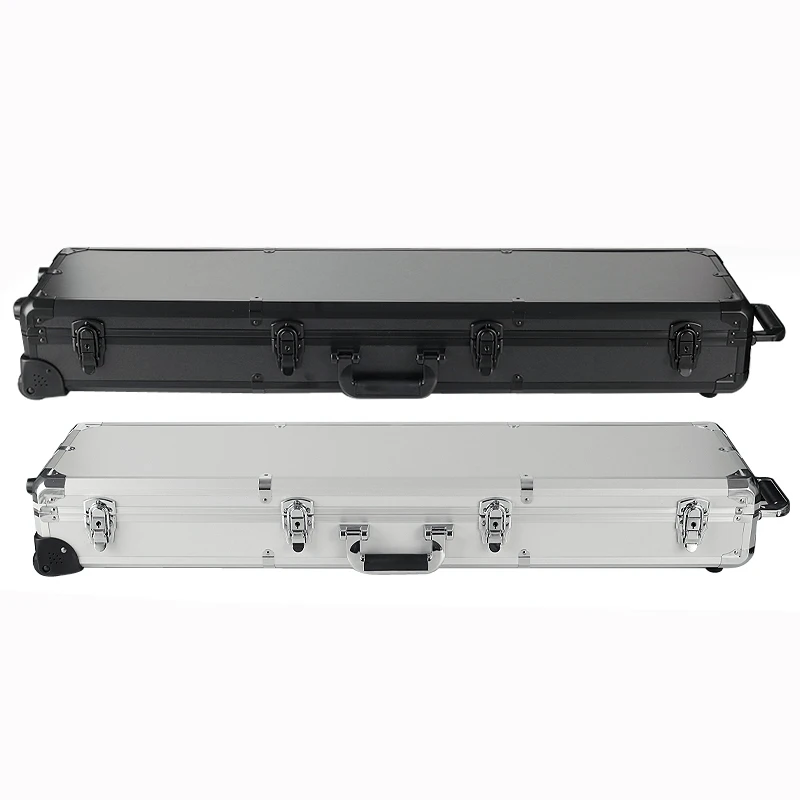 Long Portable Hardware Aluminum Toolbox Instrument Equipment Safety Box ...