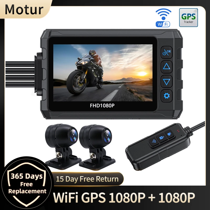 Motorcycle-DVR-1080P-Full-Body-Waterproof-Moto-Camera-WiFi-GPS-Dash-Cam ...