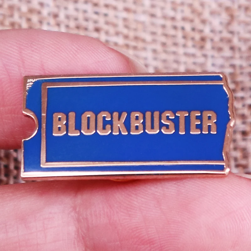 Blockbuster-Video-Logo-Enamel-Pin-Movie-Ticket-Blue-Badge-Brooch ...