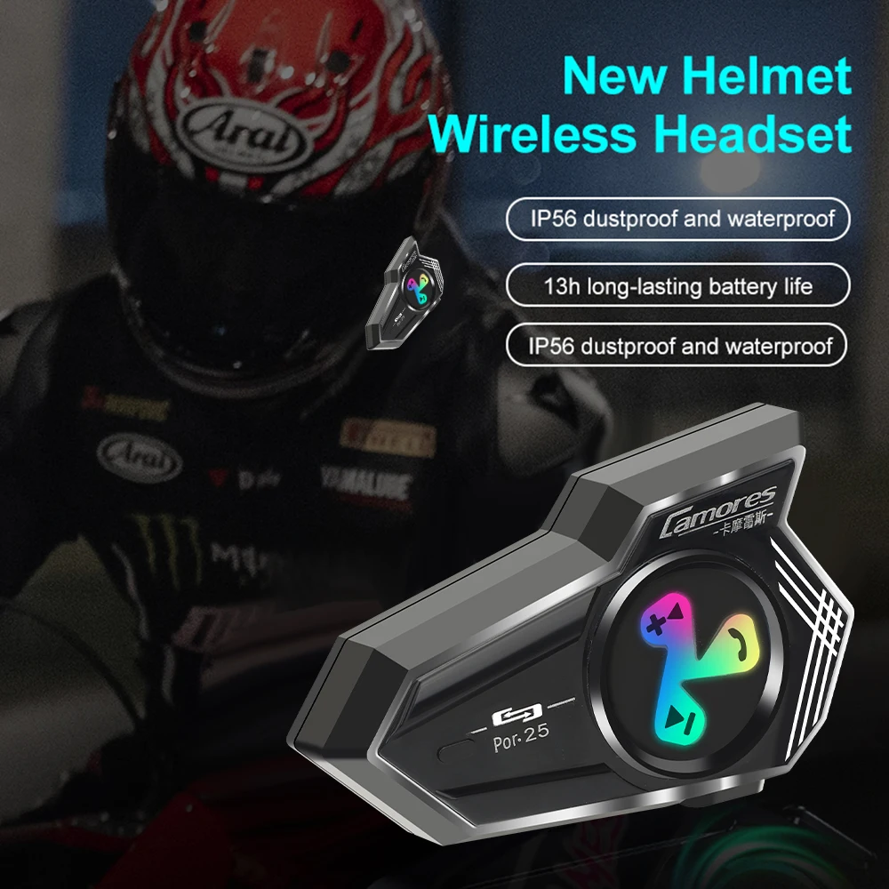 Motorcycle Helmet Bluetooth Earphones Helmet Headset Noise Reduction ...