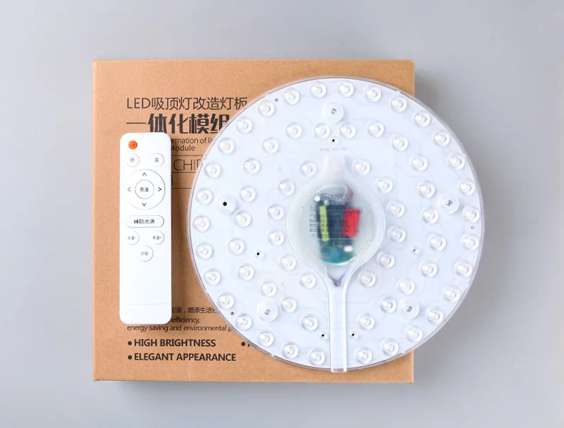 Remote-control-Replaceable-LED-Light-Source-For-Ceiling-Three-color-64W ...