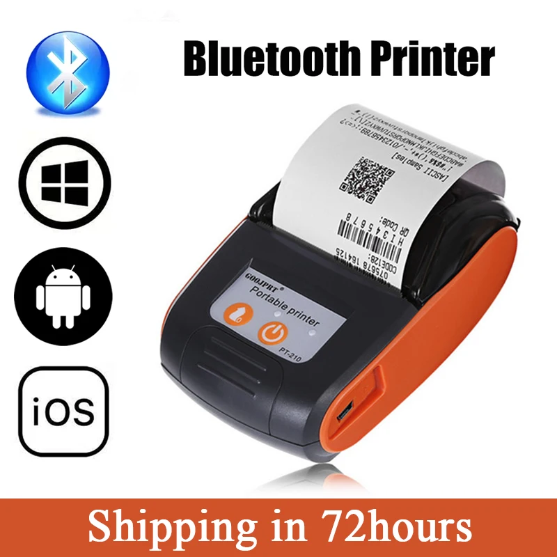 GOOJPRT-58mm-2-Inch-Mini-Portable-Thermal-Printer-Wireless-PT-210 ...