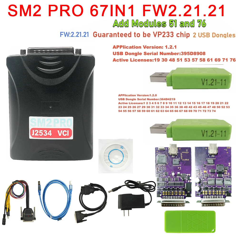 Newest SM2 Pro J2534 VCI ECU Programmer Read&Write ECU 67IN1 BENCH/FLASH/OBD SCANMATIK No Need ...